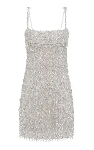 Rachel Gilbert Gardena Mini Dress - Silver