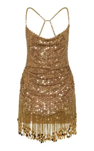 Rachel Gilbert Koda Sequin Mini Dress - Gold