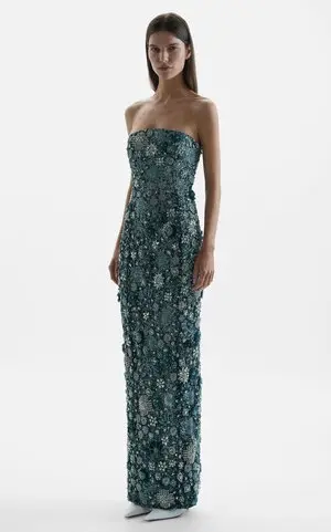 Rachel Gilbert Francesca Strapless Gown