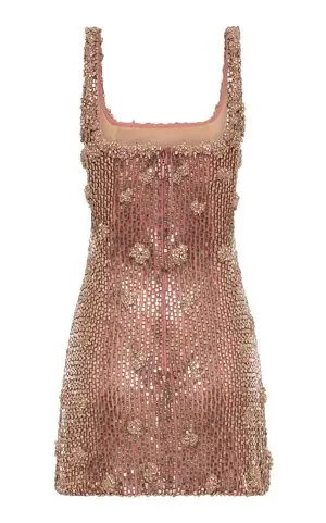 Rachel Gilbert Solana Mini Dress - Rose Gold