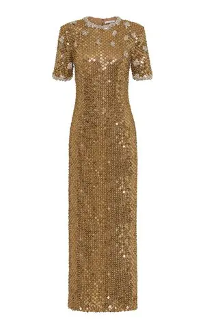 Rachel Gilbert Kylo Gown - Gold