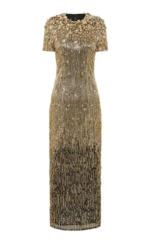 Rachel Gilbert Kala Maxi Dress - Gold