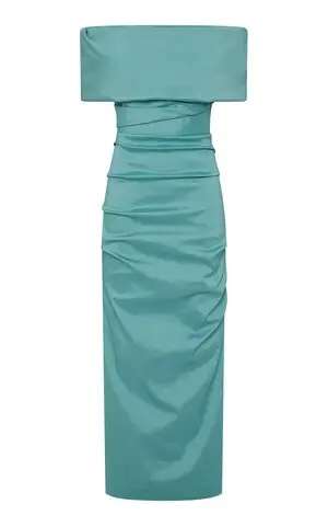 Rachel Gilbert Livia Midi Dress - Light Blue