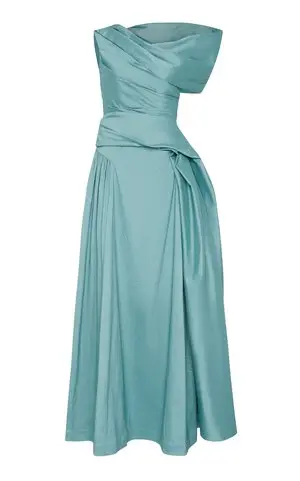 Rachel Gilbert Banks One-shoulder Gown - Light Blue
