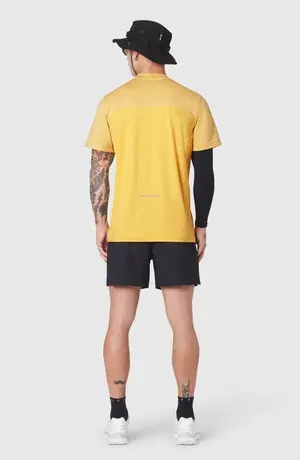 ASRV Aerosilver Upf50 Run Tee - Amber