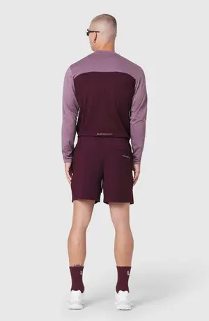 ASRV Aerosilver Upf50 Run Long Sleeve - Merlot