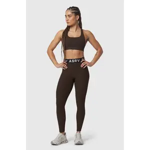 ASRV Lycra Ribbed Legging Dark Earth