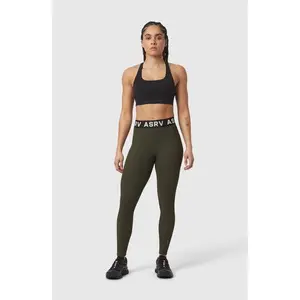 ASRV Lycra Ribbed Legging Olive