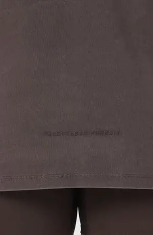 ASRV Distressed Relaxed Tee - Dark Earth