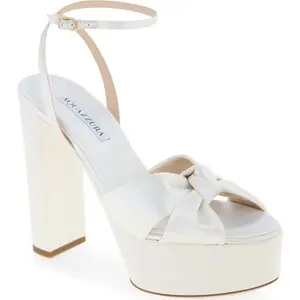 AQUAZZURA Cupid Ankle Strap Platform Sandal - White