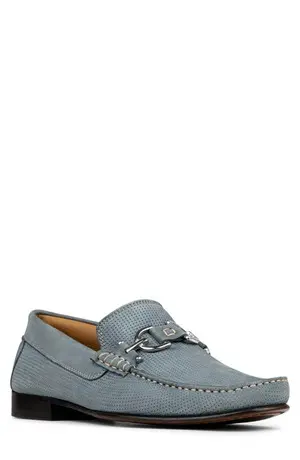 DONALD PLINER Dacio Leather Loafer Denim
