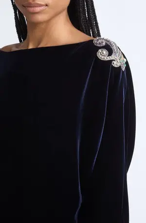 Versace Liquid Velvet Cocktail Dress