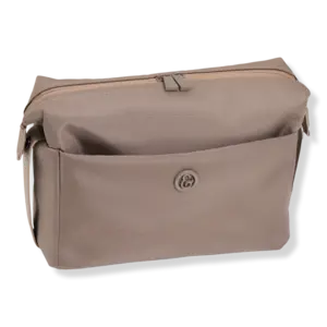 Joan & David 1680 Denier Nylon Cosmetic Case With Front Zip Pocket - Tan