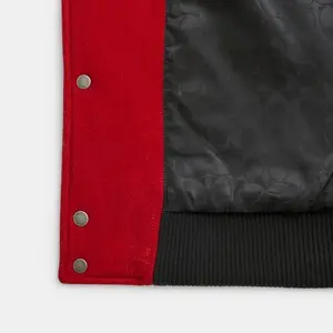 COACH Wool Leather Varsity Jacket