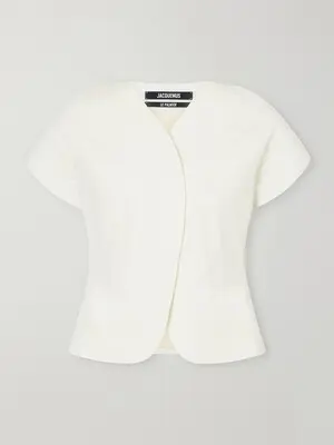 Jacquemus La Veste Ovalo Faille Blazer