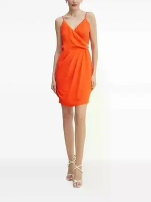 MORGAN Buckle V-neck Mini Dress