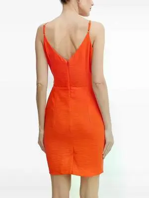 MORGAN Buckle V-neck Mini Dress