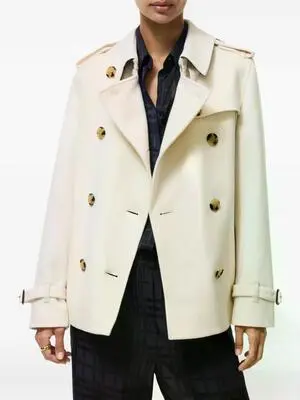 Burberry Cashmere Kensington Trench Jacket - Neutrals