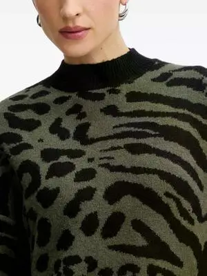 MORGAN Animal-print Sweater