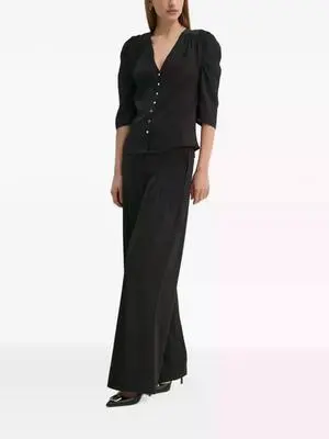 MORGAN Buttoned V-neck Shirt