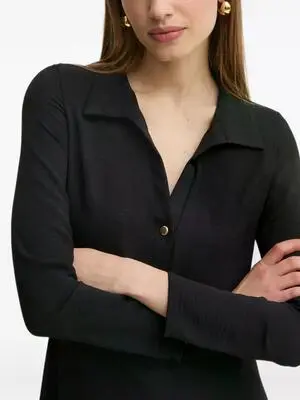 MORGAN Button-up Long-sleeved Midi Dress