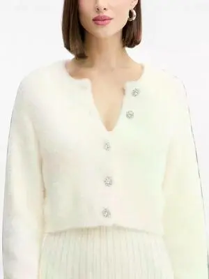 MORGAN Ribbed-knit Cardigan And Midi Dress Set