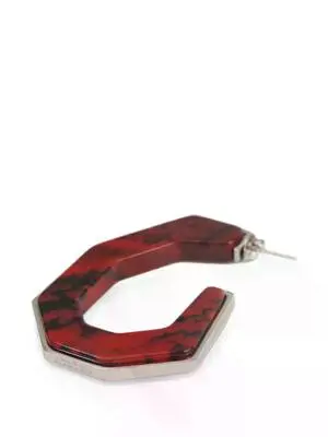 Isabel Marant Étoile Liu Marble-effect Hoop Earrings