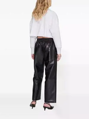 ANINE BING Sporty Cropped Sweatshirt Heather