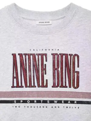 ANINE BING Sporty Cropped Sweatshirt - Grey