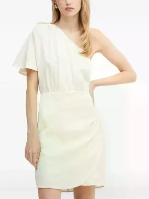 MORGAN One-shoulder Draped Mini Dress