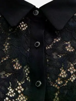 MORGAN Cegil Lace-embelished Shirt
