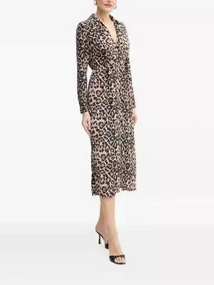 MORGAN Leopard-print Midi Dress