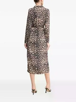 MORGAN Leopard-print Midi Dress