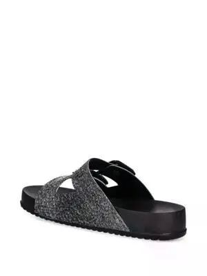 Melissa Cozy M Lover Buckle-fastening Slides - Grey