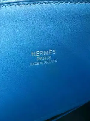 Hermès 2020 Bolide 31 Bovine Leather Tote Bag - Blue