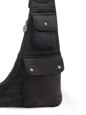 Iceberg Logo-print Multi-pocket Cross-body Bag