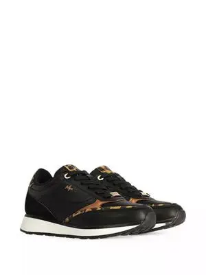 MEXX Solora Rare Leopard-print Panelled Sneakers - Black