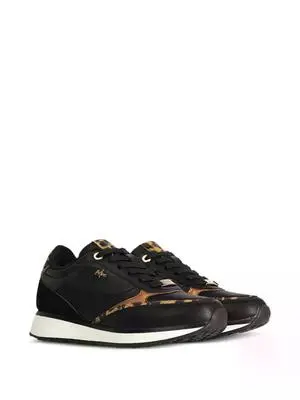 MEXX Solora Rare Leopard-print Panelled Sneakers - Black