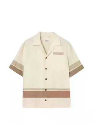 Burberry Oversized Fit Linen Shirt - Neutrals