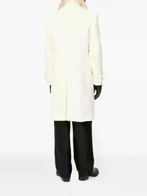 Burberry Wool Blend Pea Coat - Neutrals