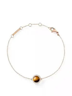 DANIEL WELLINGTON Tiger Eye Embellished Necklace - Pink