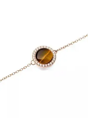 DANIEL WELLINGTON Tiger Eye Embellished Necklace
