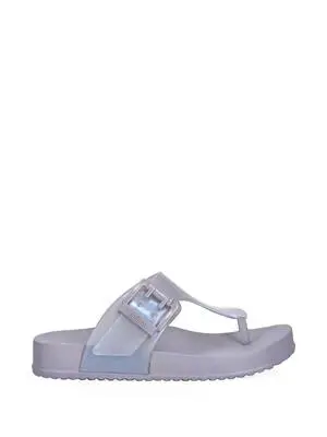 Melissa Buckle-detail Thong Flip-flops - Blue