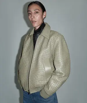Bottega Veneta Intrecciato Leather Blouson