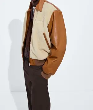 Bottega Veneta Shearling And Leather Blouson