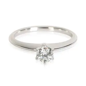 Tiffany & Co. 0.36 Ct Round Brilliant Diamond Engagement Ring - Platinum