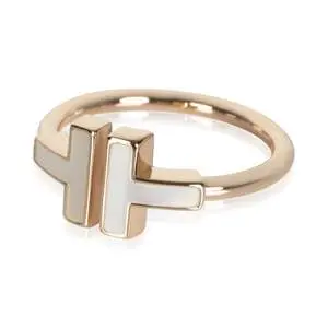 Tiffany & Co. Rose Gold Mother Of Pearl T Wire Ring - Rose_gold