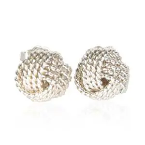 Tiffany & Co. Sterling Silver Knot Earrings - Sterling_silver
