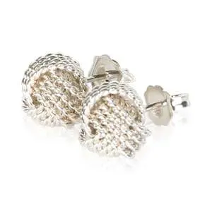 Tiffany & Co. Sterling Silver Knot Earrings