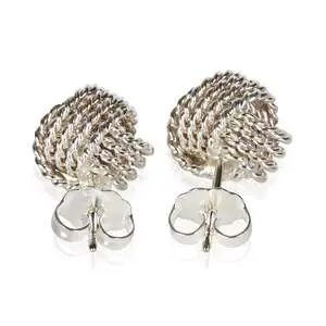 Tiffany & Co. Sterling Silver Knot Earrings